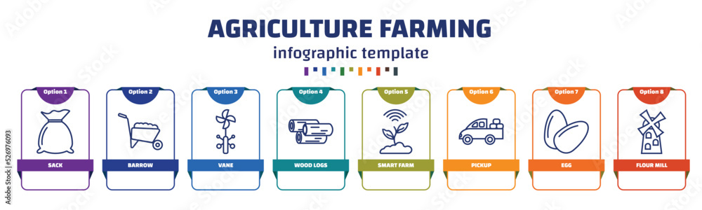 infographic template with icons and 8 options or steps. infographic for ...