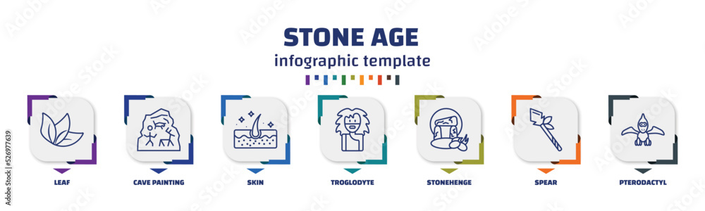 infographic template with icons and 7 options or steps. infographic for ...