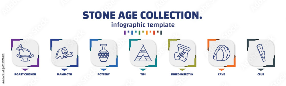 infographic template with icons and 7 options or steps. infographic for ...