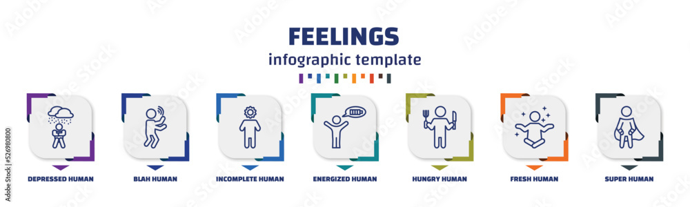 infographic template with icons and 7 options or steps. infographic for ...