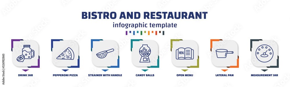 infographic template with icons and 7 options or steps. infographic for ...