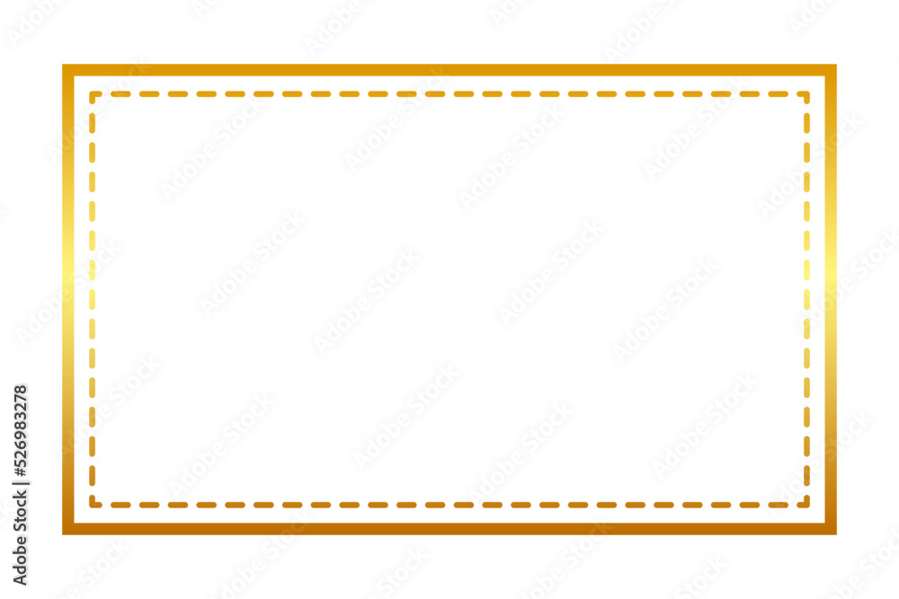 gold rectangle Stock Vector | Adobe Stock