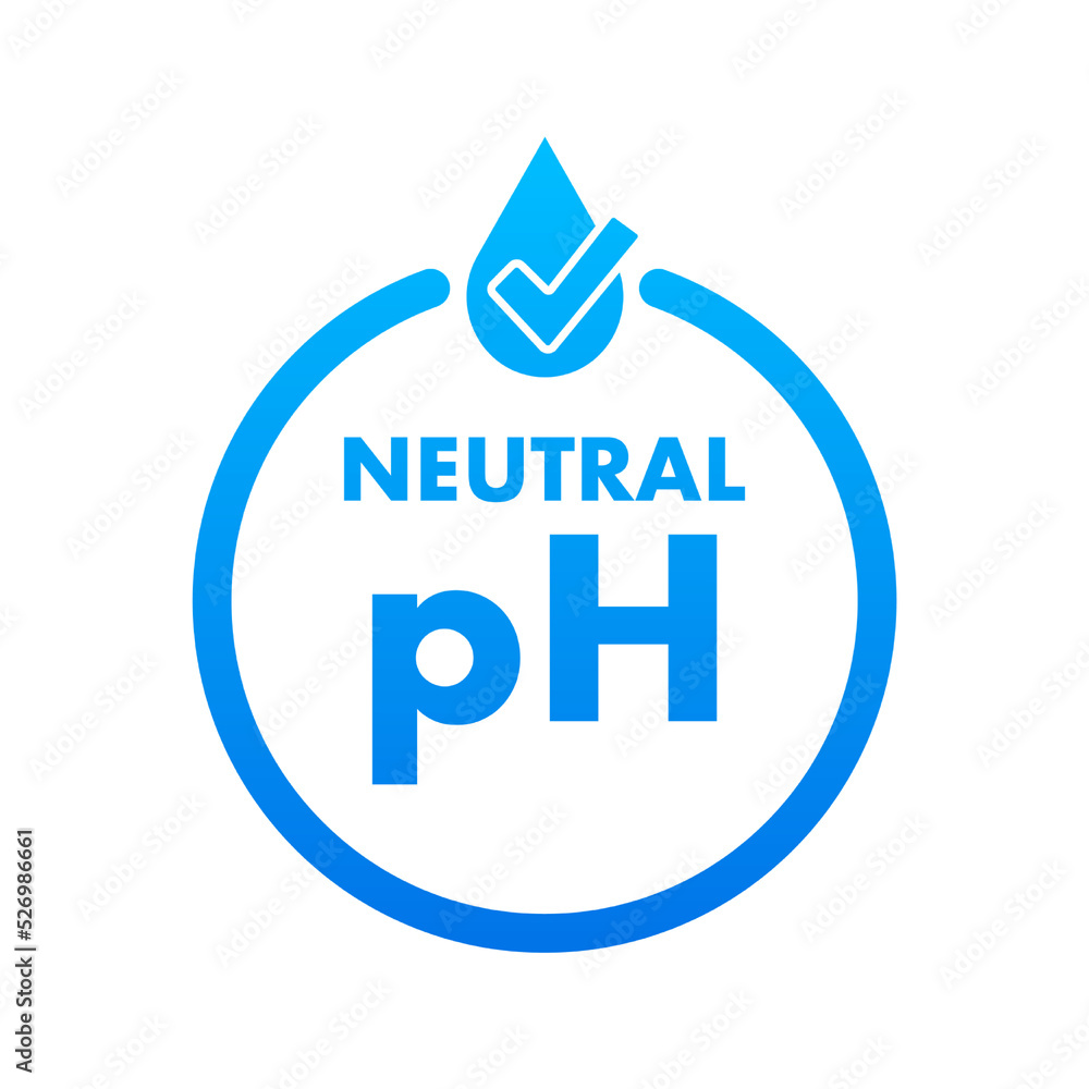 Icon with neutral ph. Vector logo. Logo symbol Stock Illustration ...