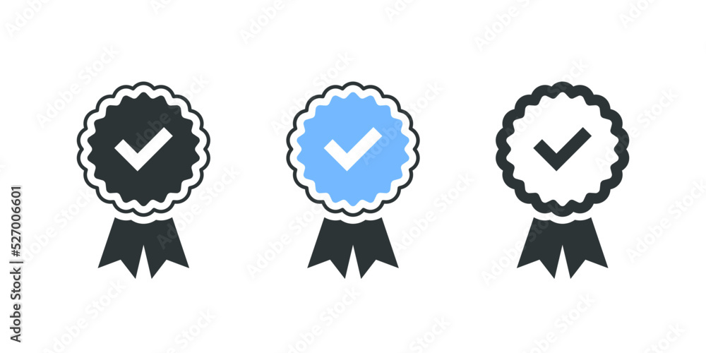 Guaranteed signs. Verification icons. Verified badges concept. Icons ...