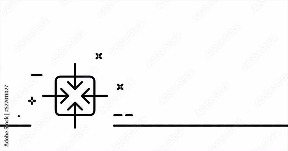 Collapse arrows. Zoom in, zoom out, turn, scale, touch control ...
