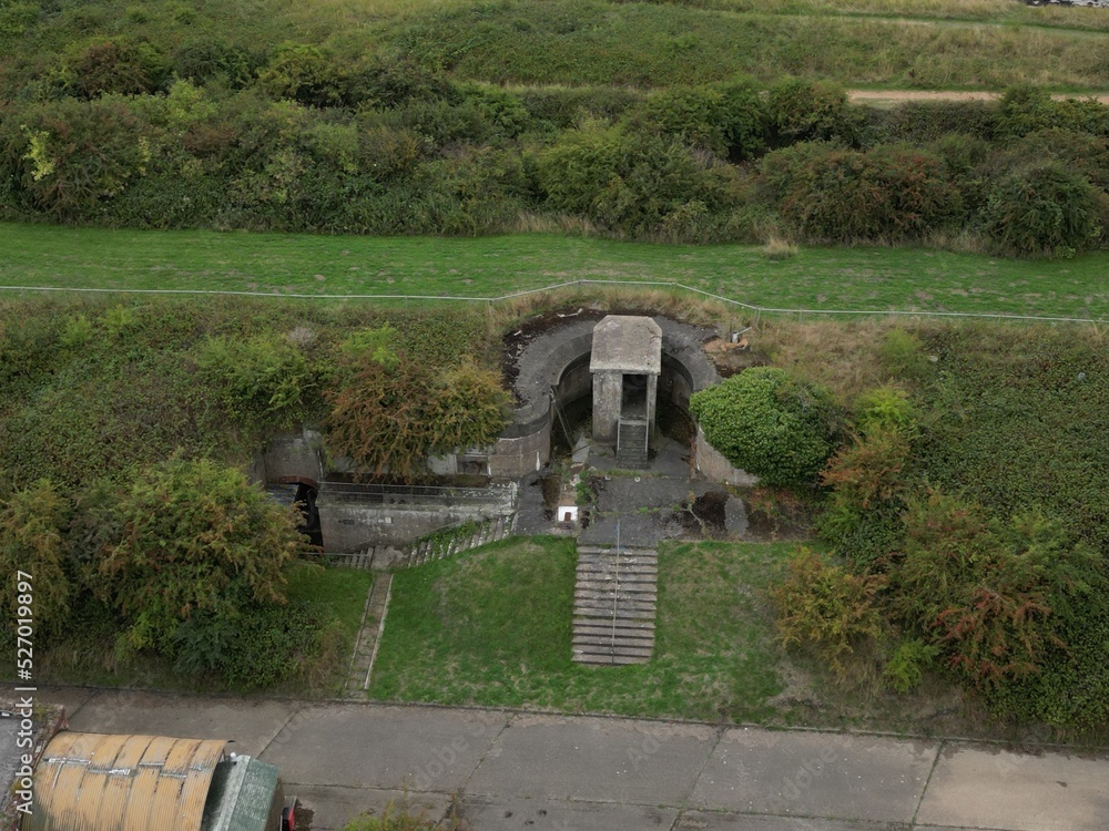 British military defence. coastal gun battery. military bunker system ...