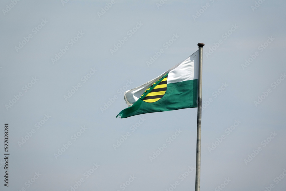Flagge von Sachsen Stock Photo | Adobe Stock