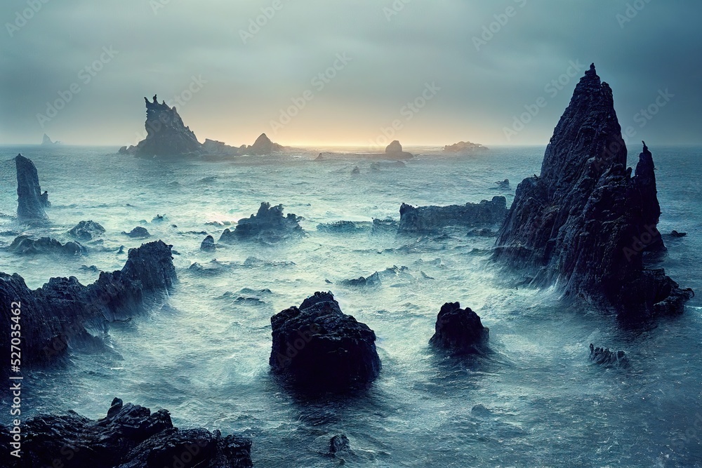 Gale force winds, turbulent ocean waves, dangerous storm surf, very ... Gale force winds, turbulent ocean waves, dangerous storm surf, very ...