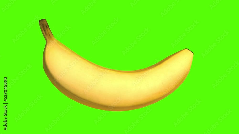 realistic spinning banana - 3D chroma key animation Stock Video | Adobe ...