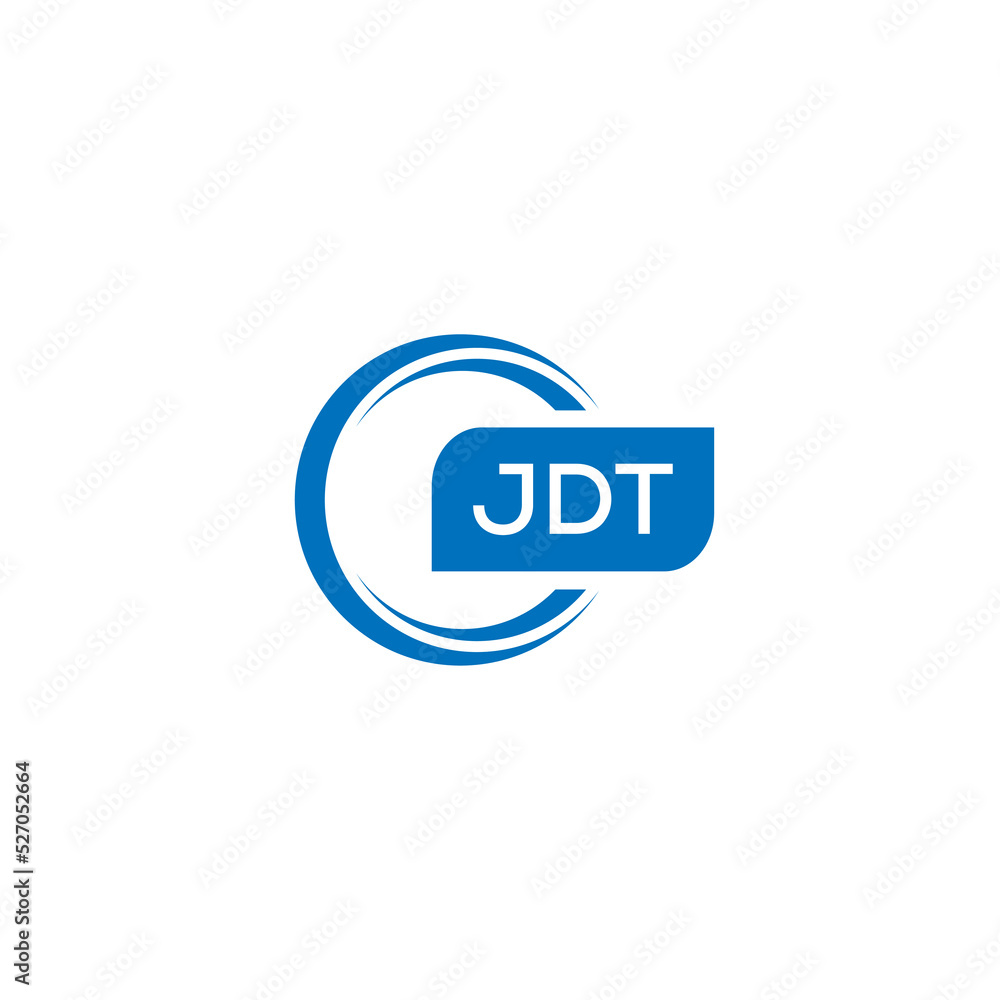 JDT letter design for logo and icon.JDT typography for technology ...