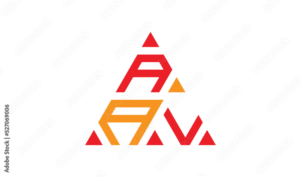 AAV triangle, letter logo design, AAV triangle logo design monogram ...