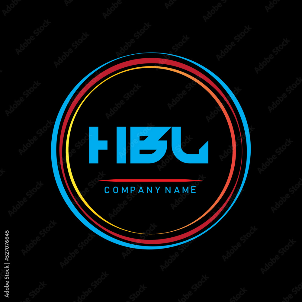 HBL design,HBL letter logo vector,HBL letter monogram logo design ...