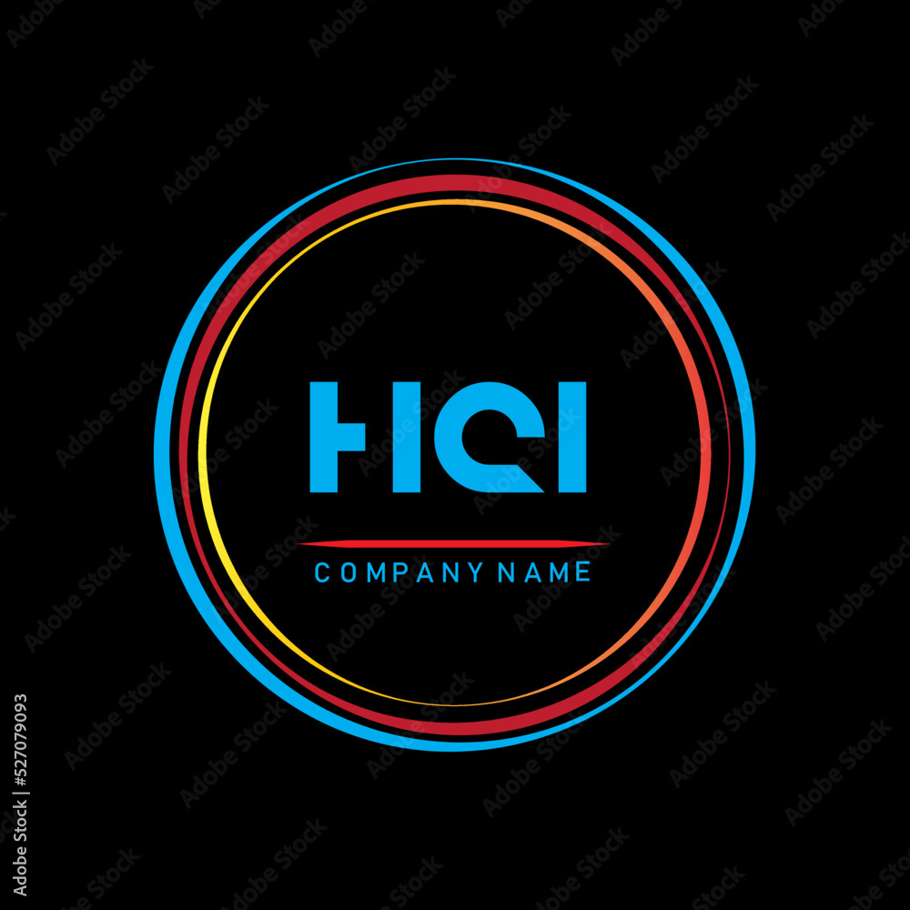 HCI design,HCI letter logo vector,HCI letter monogram logo design ...