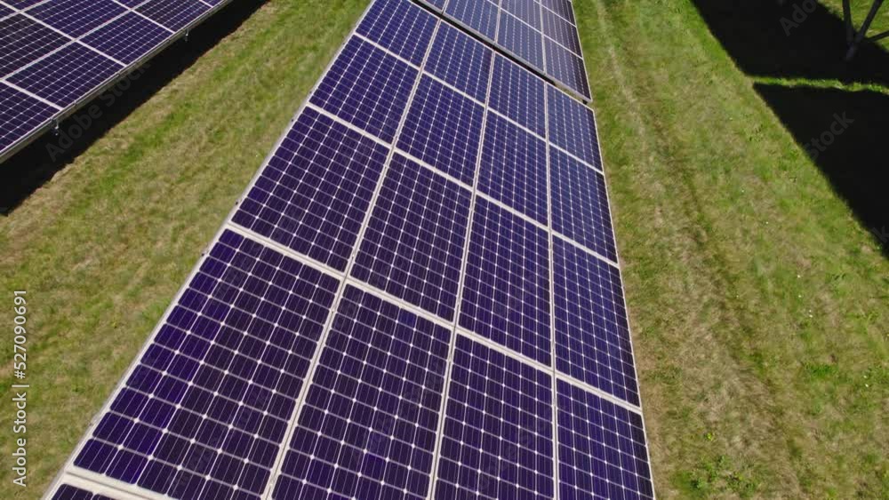 Solar panels installation and mounting on the farm. Alternative power ...