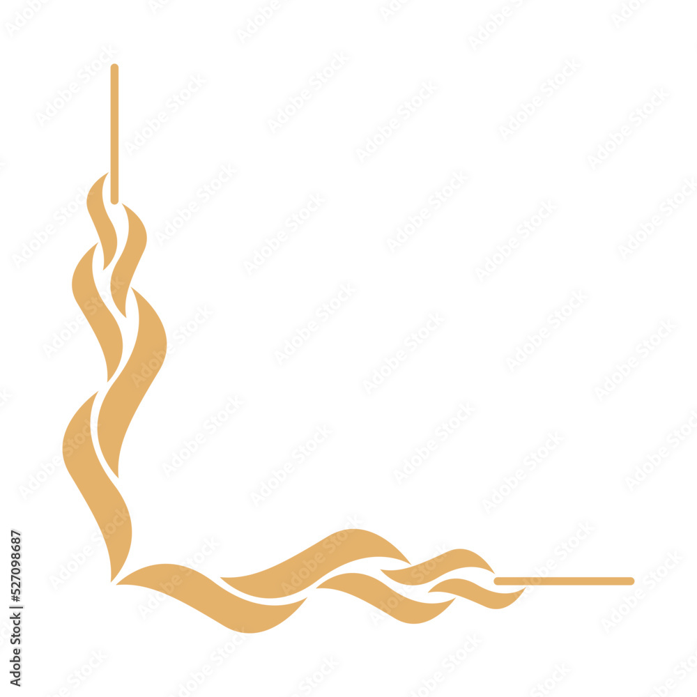 floral gold corner victorian border frame Stock Vector | Adobe Stock