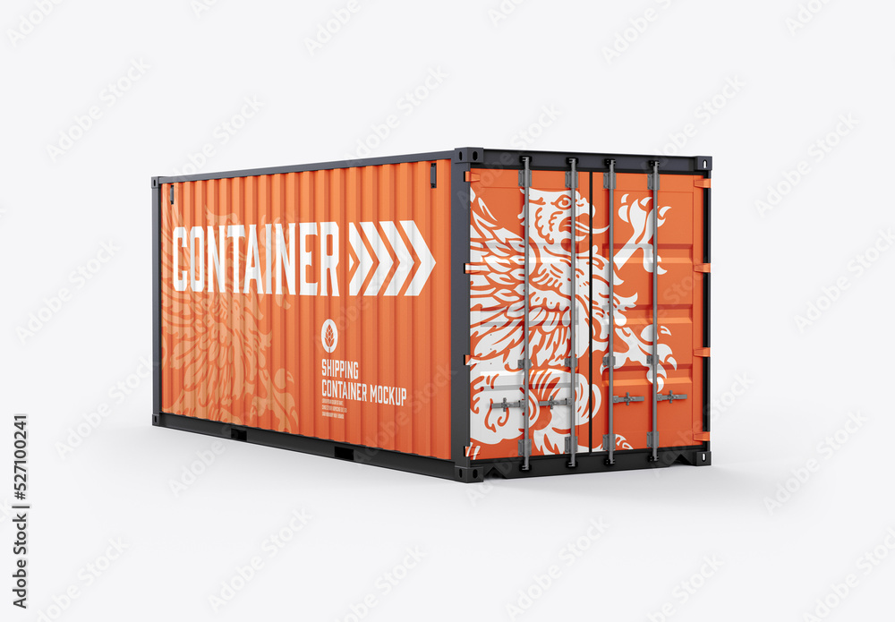 Shipping Container Mockup Stock Template | Adobe Stock