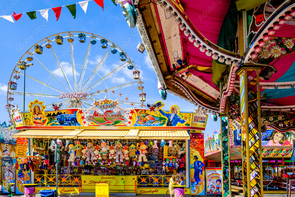 Augsburg, Germany - August 30: the largest Swabian folk festival ...