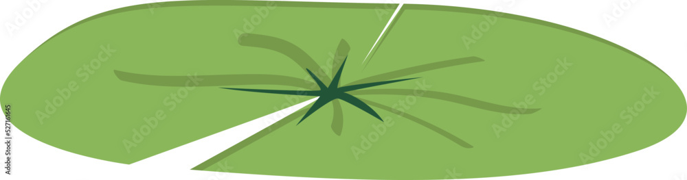 Lotus leaf clipart. Green lotus leaf vector design. Simple cute lotus ...
