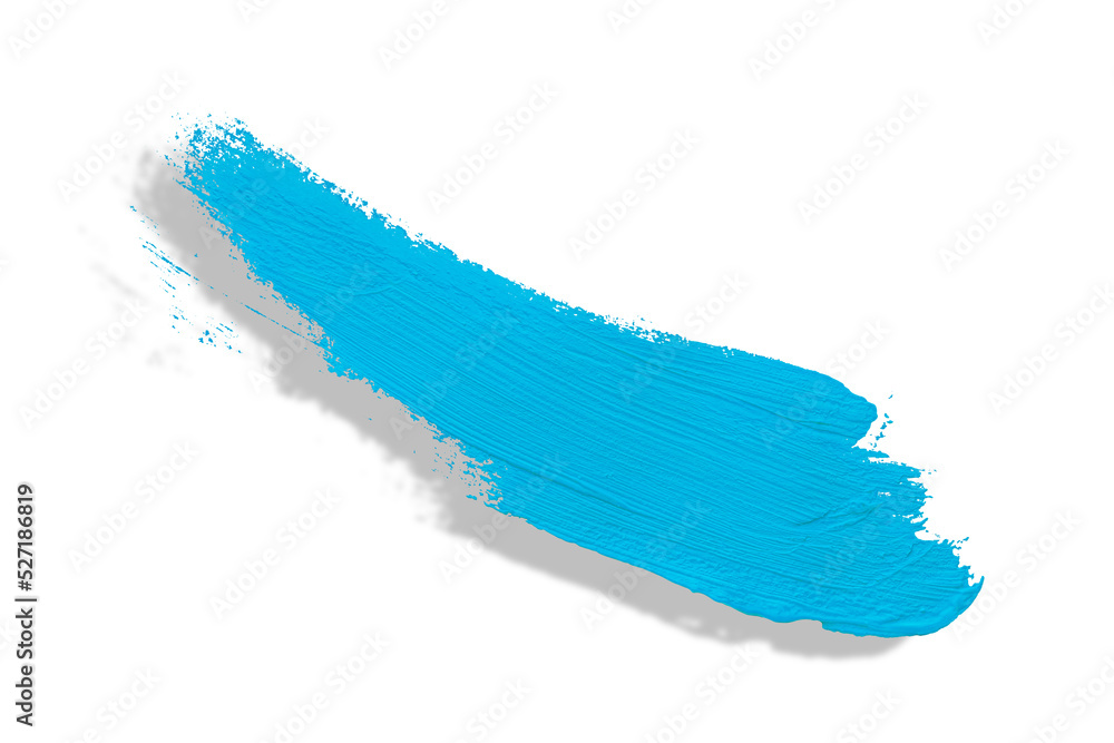 blue brush and shadow isolated on transparent background blue ...