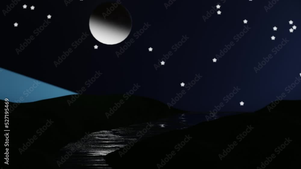 3d loop animation, satisfying, day and night, cute, loop, 3d art, 3d ...