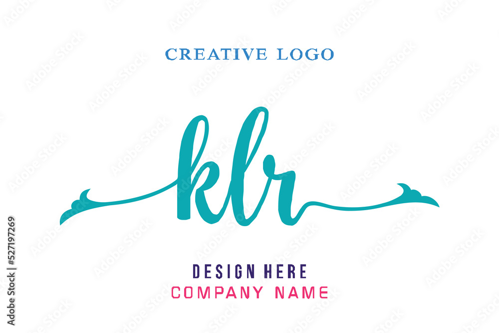 KLR lettering, perfect for company logos, offices, campuses, schools ...