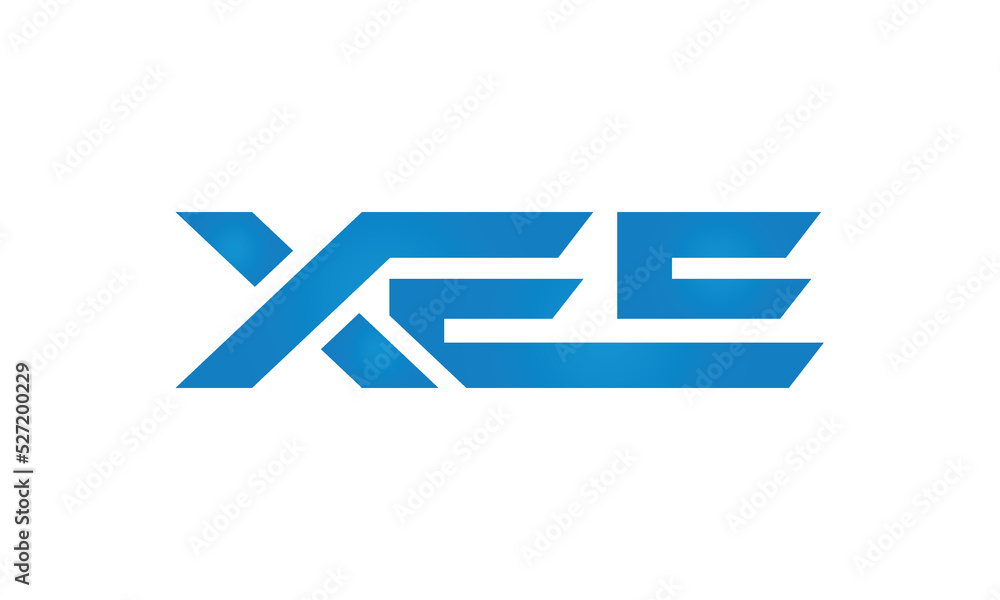 initial letters XEE linked monogram, creative modern lettermark logo ...