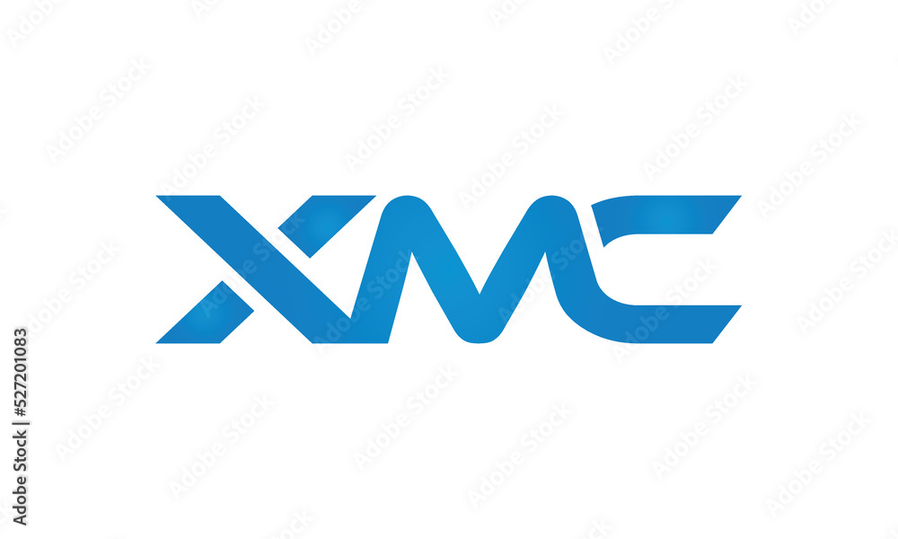 initial letters XMC linked monogram, creative modern lettermark logo ...