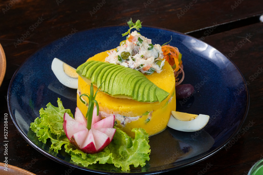 Causa Rellena Peruana Stock Photo | Adobe Stock