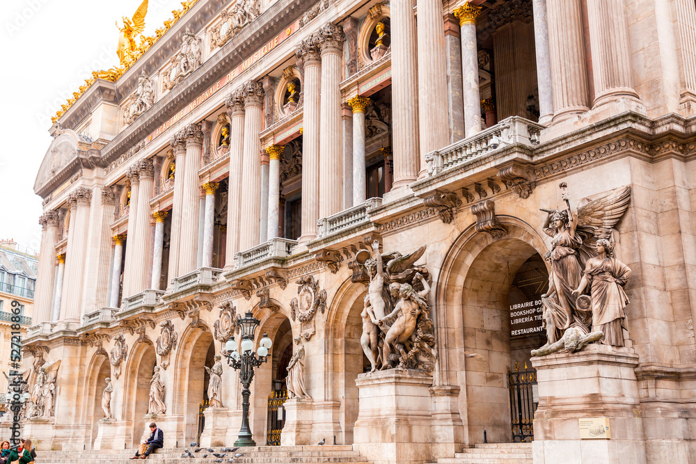Garnier Palace or Opera Garnier, an opera house at the Opera Square in ...