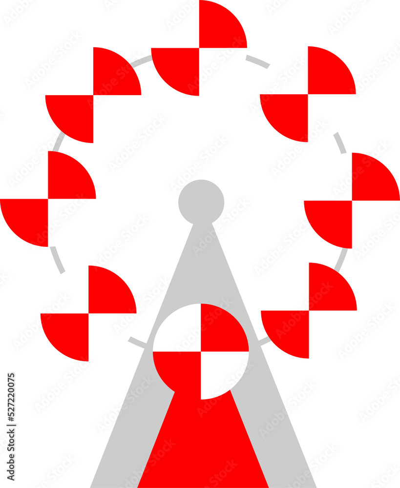 wheel, carnival Stock Illustration | Adobe Stock