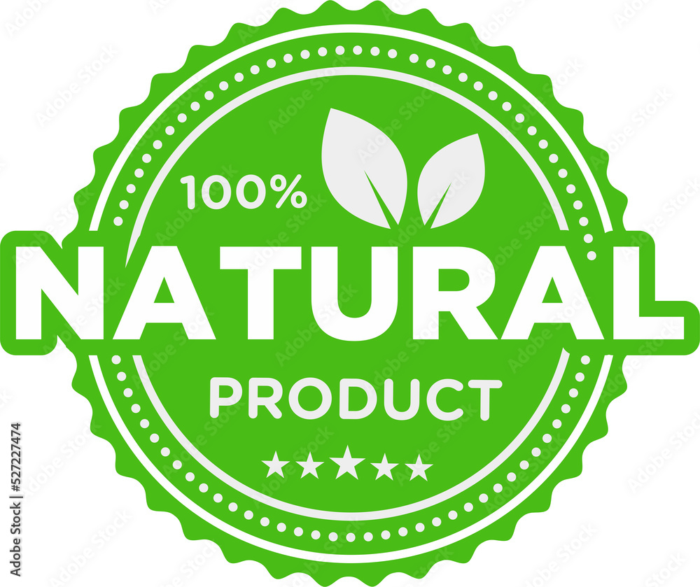 100 percent natural label sticker badge Vector, 100% organic vector, 100% natural stamp vector ...