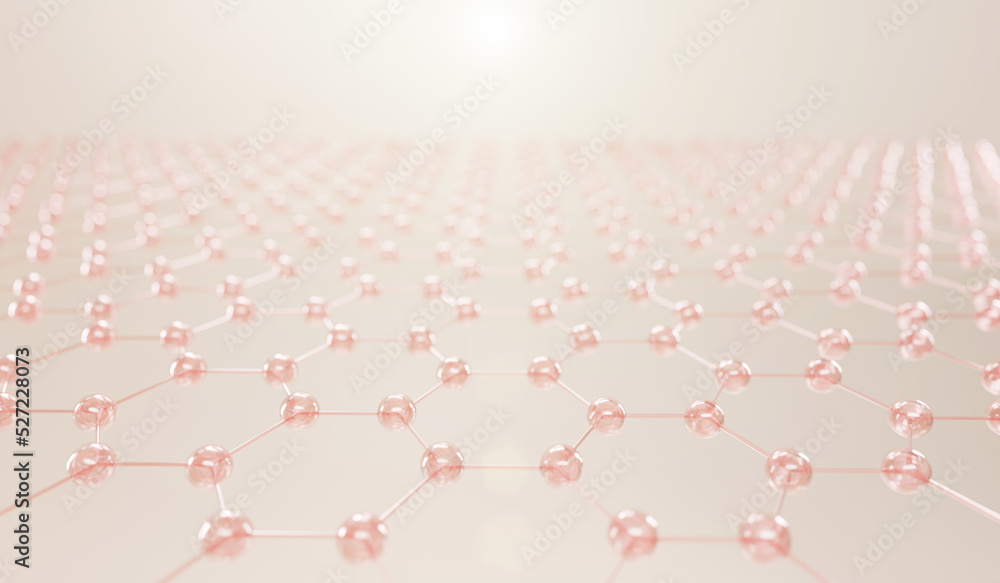 skin cell. serum molecules through the skin layer and reduce up saggy ...