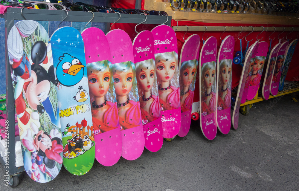 CIRCA 2015 : Various fake barbie and disney merchandise being sold ...