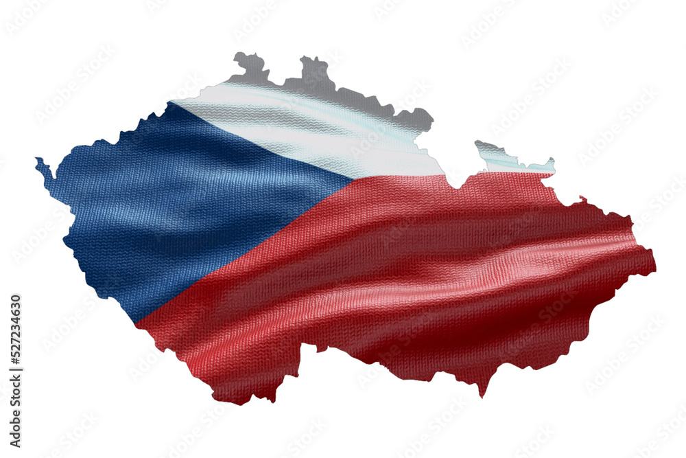 Czechia or Czech Republic map outline icon. PNG alpha channel. Country ...