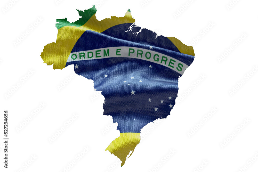 Brazil map outline icon. PNG alpha channel. Country with national flag ...