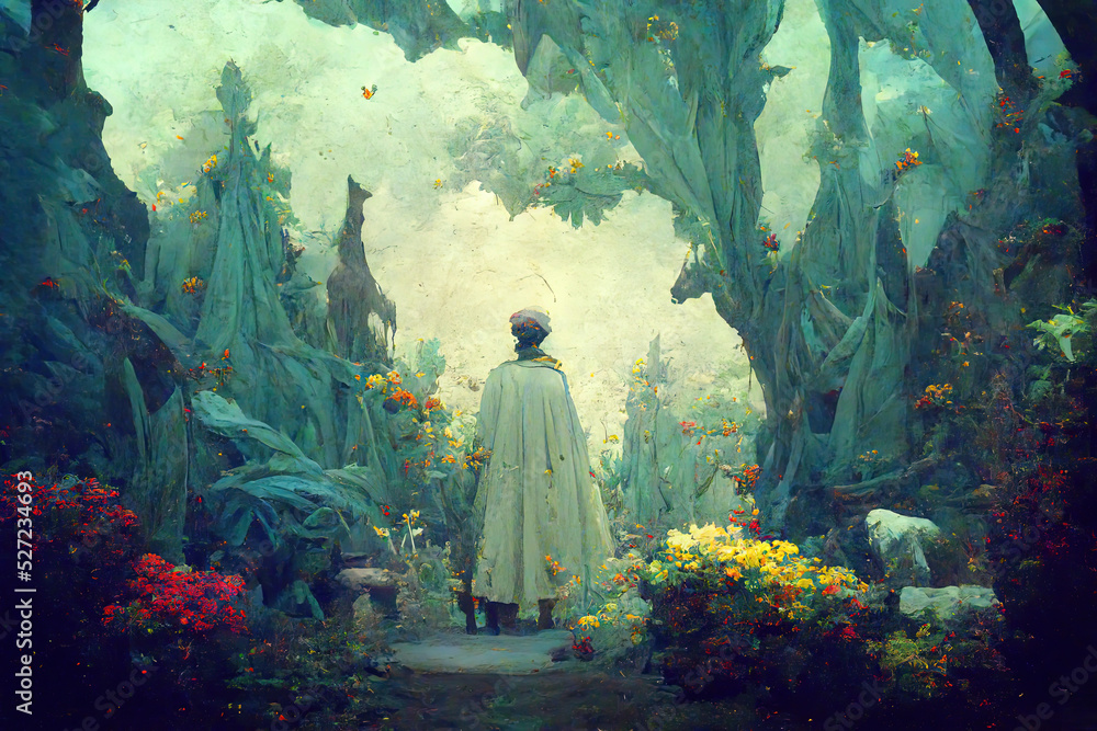 Beautiful Misty Forest of Fog in the Morning and Evening. Fantasy ...