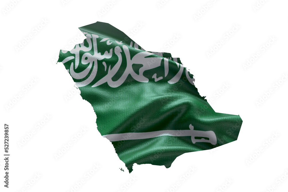 Saudi Arabia map outline icon. PNG alpha channel. Country with national ...