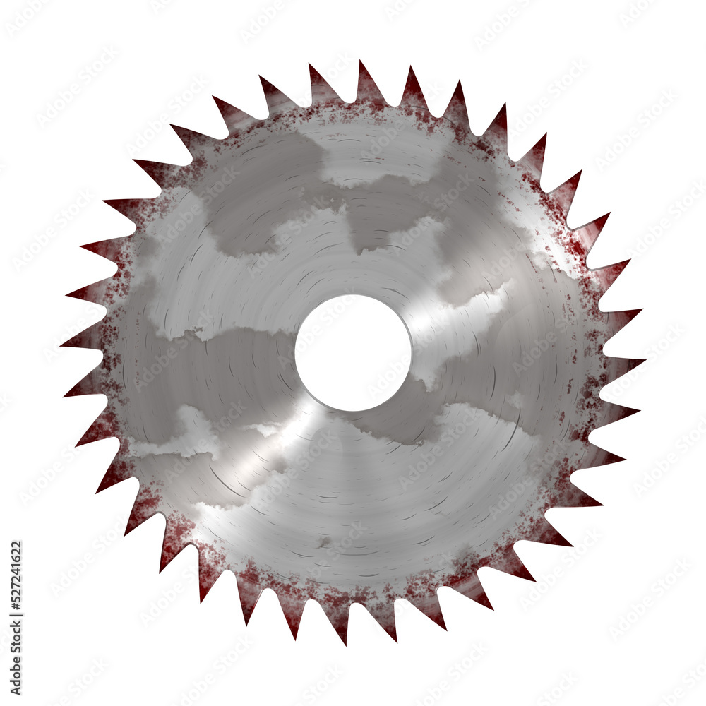 bloody saw isolated on transparent background Stock Illustration ...