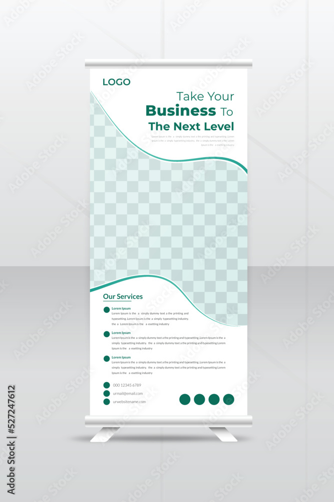 Professional creative business stander roll up banner design Stock ...