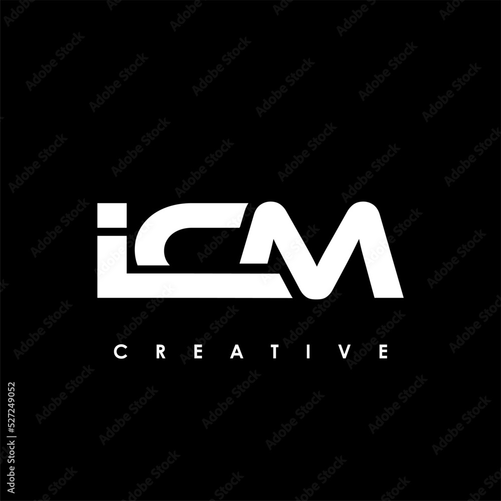 ICM Letter Initial Logo Design Template Vector Illustration Stock ...