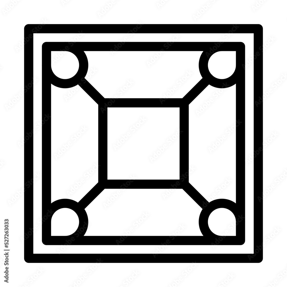 carrom board icon Stock Vector | Adobe Stock