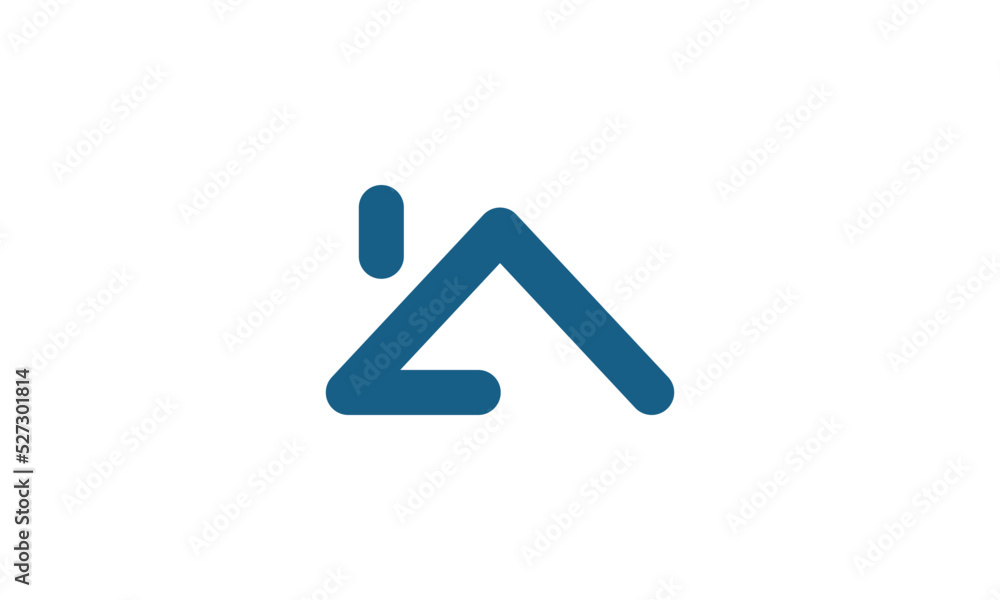 letter A house logo design vector illustration Stock Vector | Adobe Stock