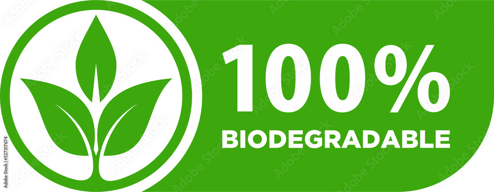 Biodegradable label sticker badge png Stock Illustration | Adobe Stock