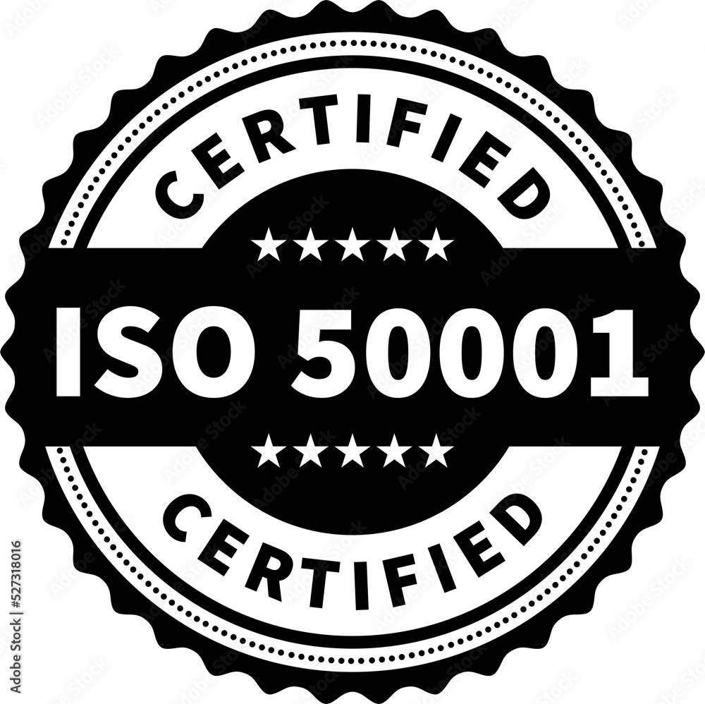 ISO 50001 standard certificate badge - Energy management. Png stock ...