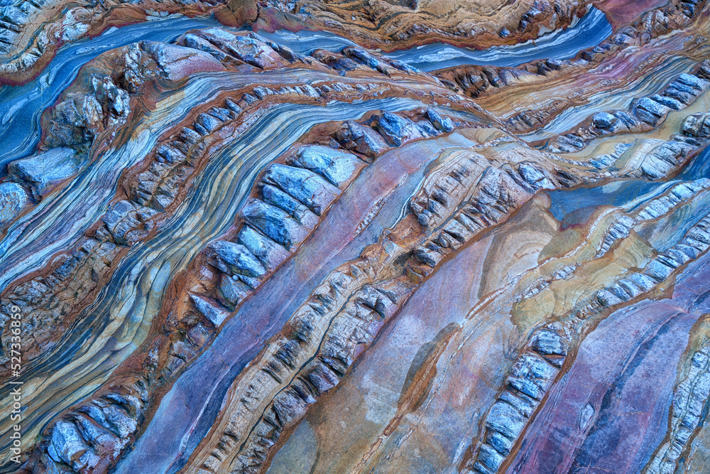 Surface of blue metamorphic rock Stock Photo | Adobe Stock