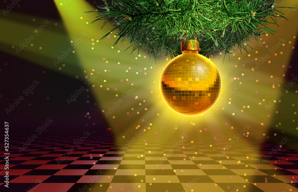 Christmas Party background and New Years Eve holiday event on a Dance ...