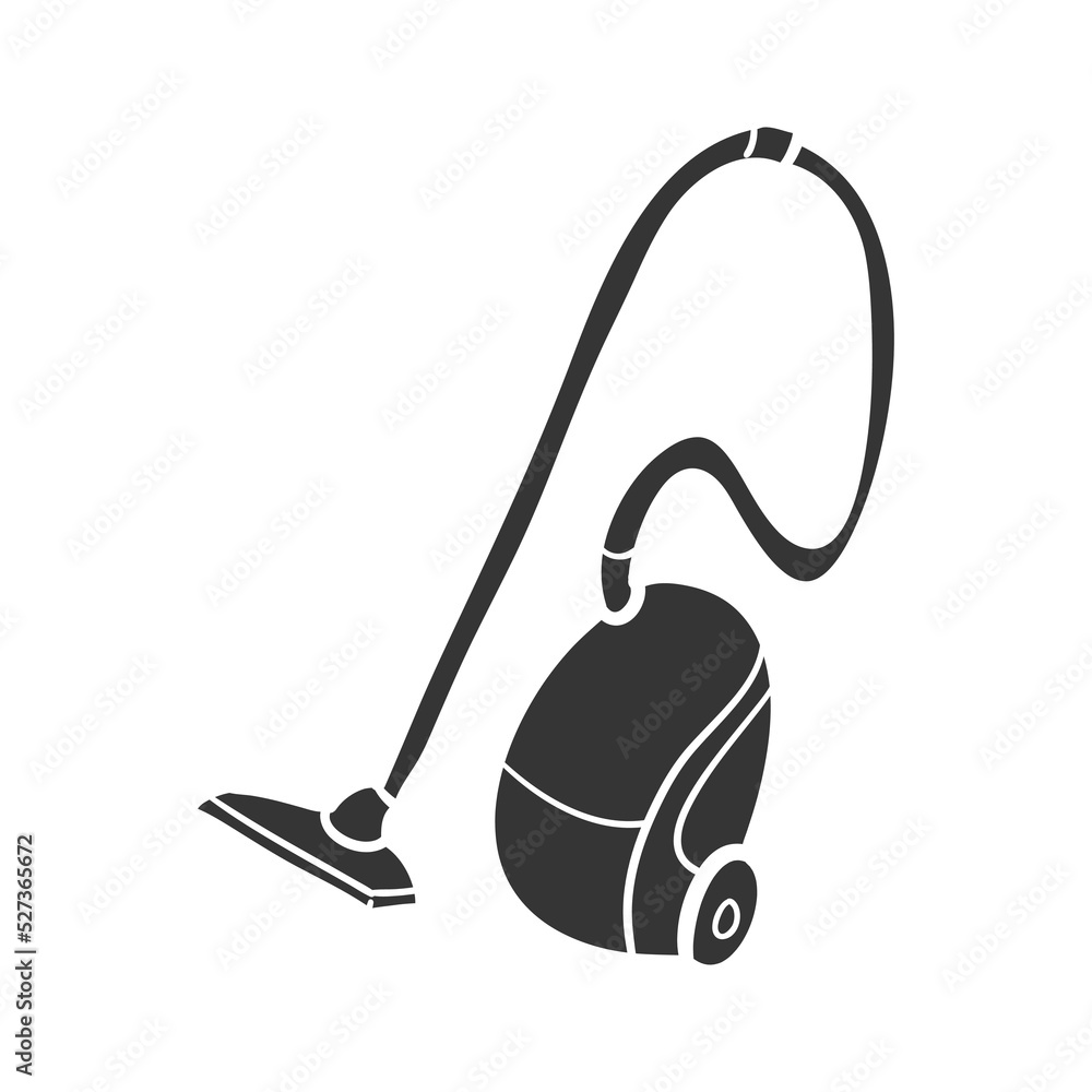 Vacuum Cleaner Icon Silhouette Illustration. Dust Vector Graphic ...