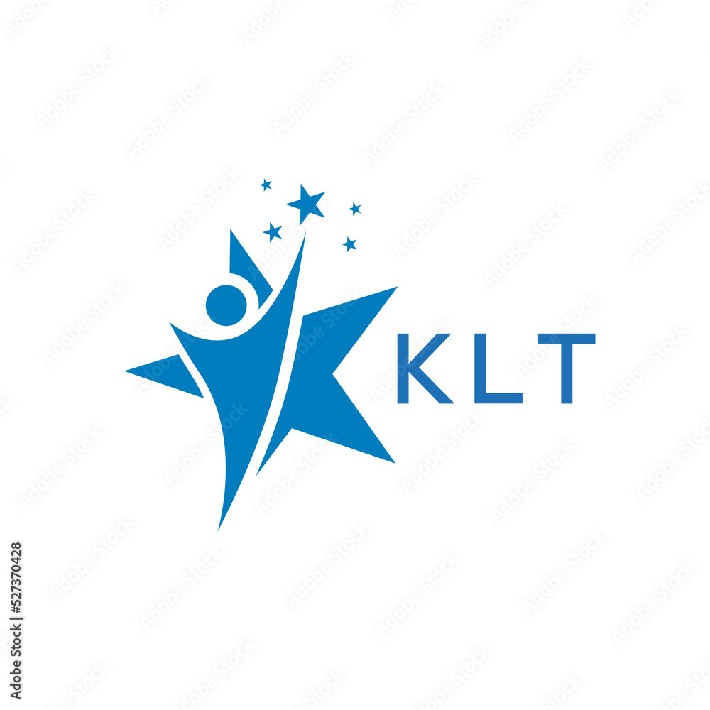 KLT Letter logo white background .KLT Business finance logo design ...