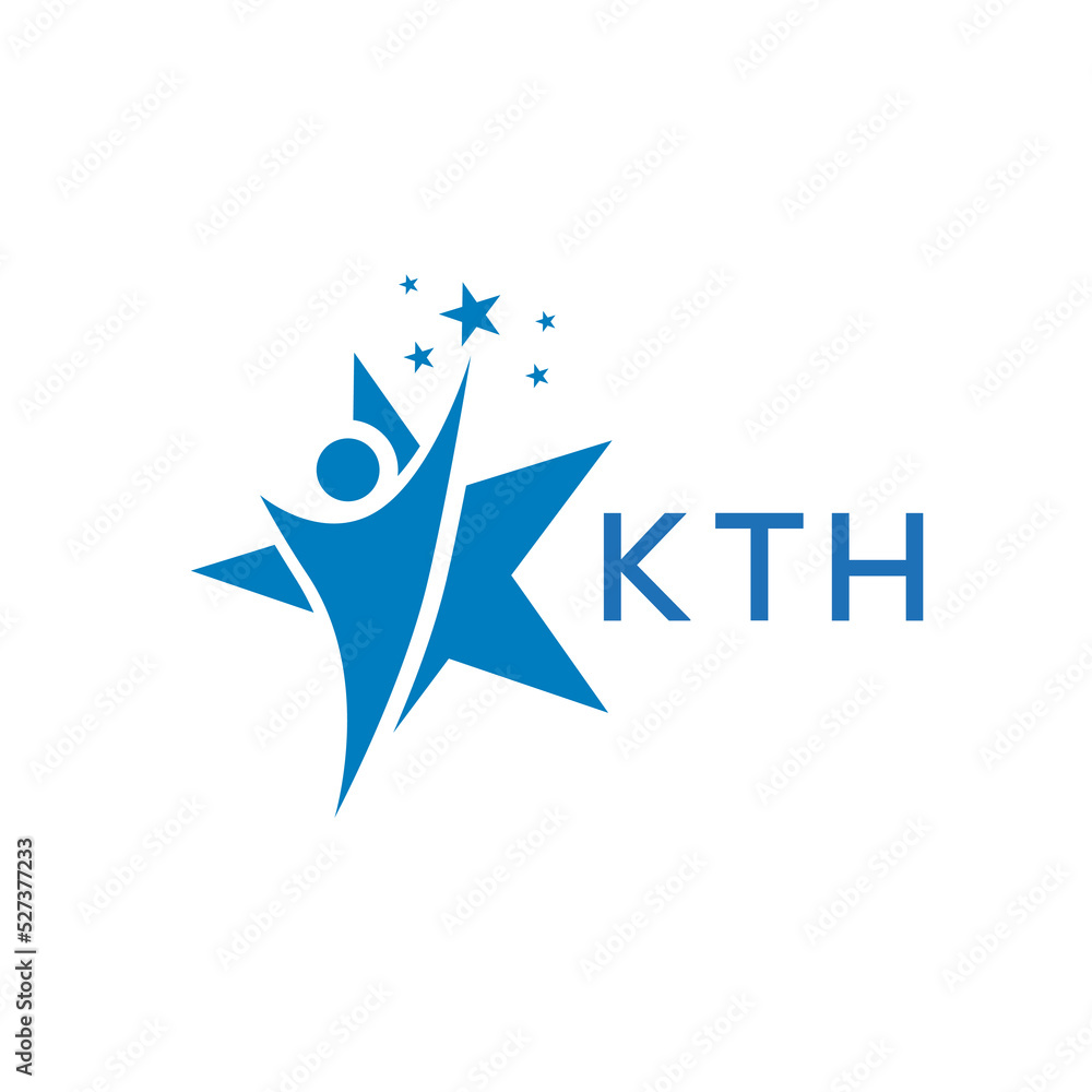 KTH Letter logo white background .KTH Business finance logo design ...