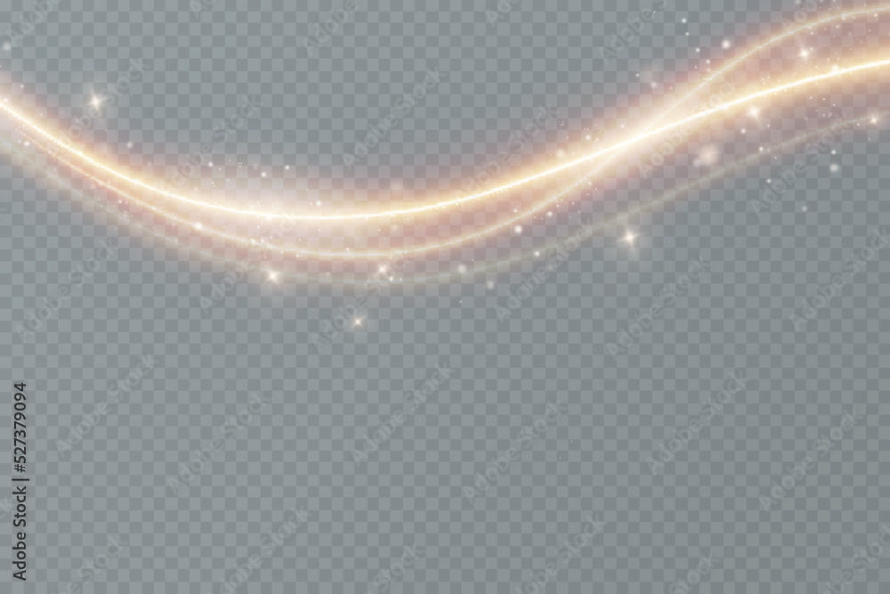 Gold background. wavy lines of fire. light effect. Stock Vector | Adobe ...